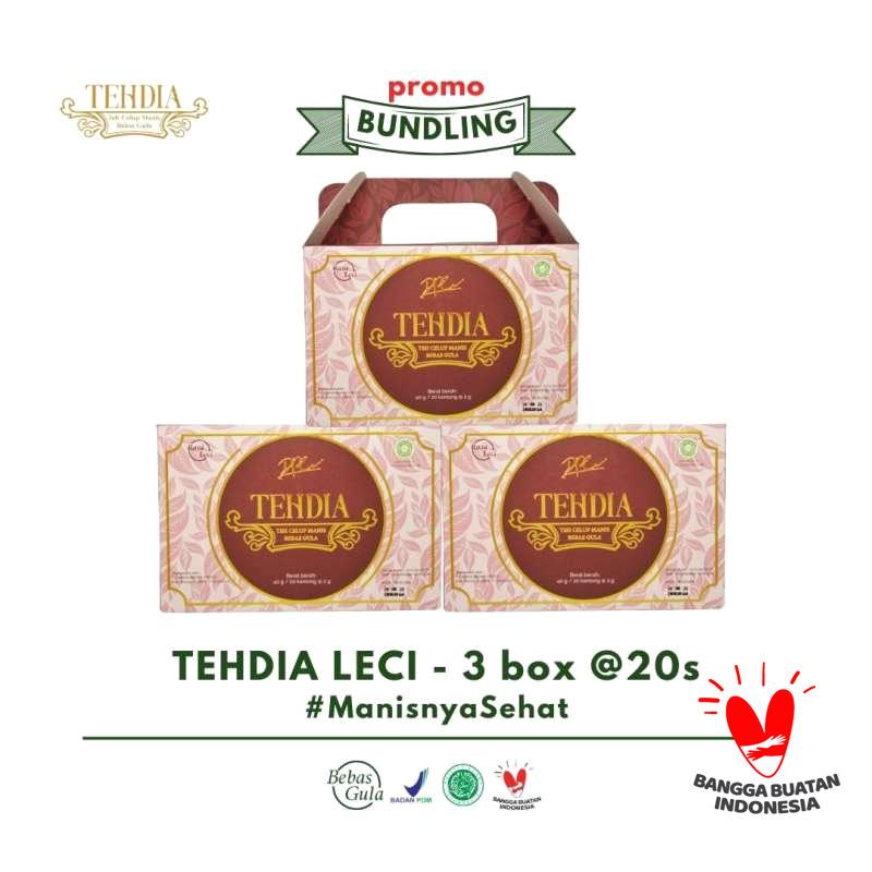 Jual Tehdia Leci Teh Celup Manis Bebas Gula 20s x 3 box di Seller ...