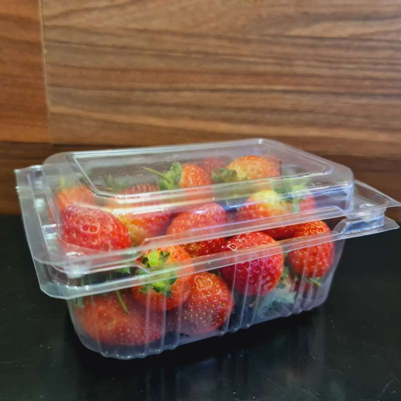 Jual Plastik Mika buah strawberry 250 gr|Mika stroberi 250 gr ada ...
