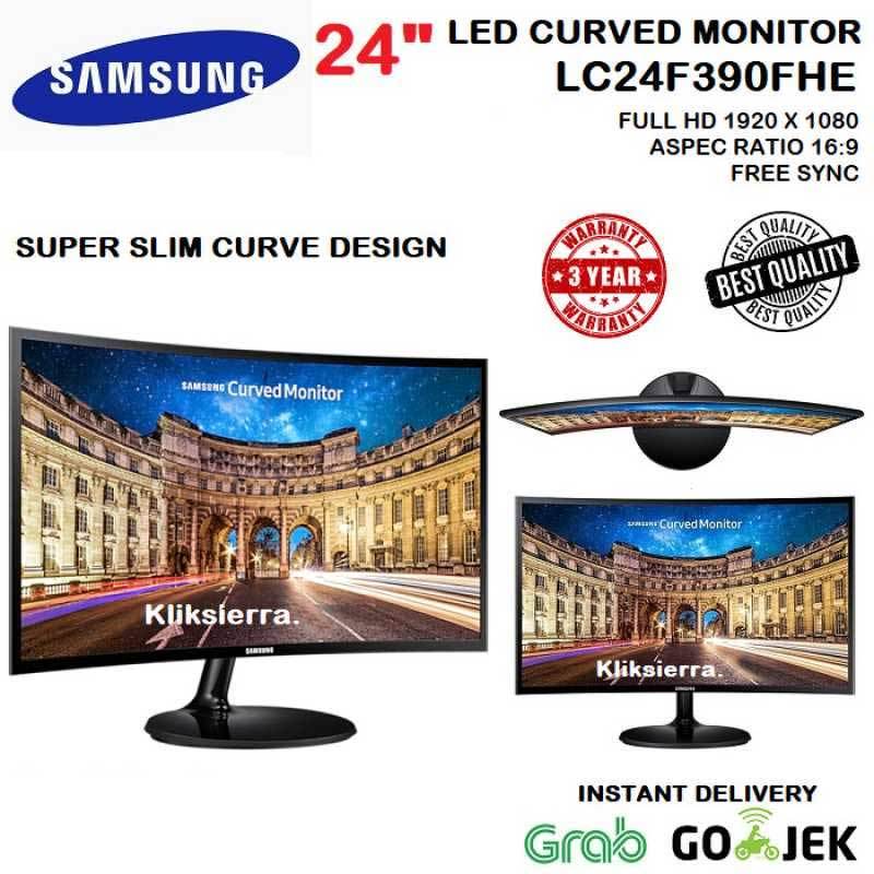 Promo Samsung 24 Inch Lc24f390fhe Led Curved Monitor Lc24f390 C24f390 ...