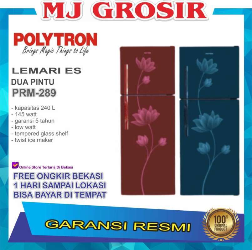 Jual KULKAS POLYTRON PRB 289 LEMARI ES 2 PINTU PRB289 PRB 289 di Seller ...