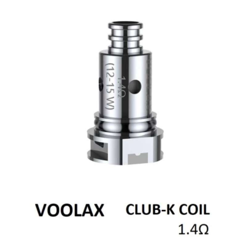 Jual Coil Vape Voolax Club-K 1.4Ω OHM Authentic Pod For Salt Nic Liquid ...
