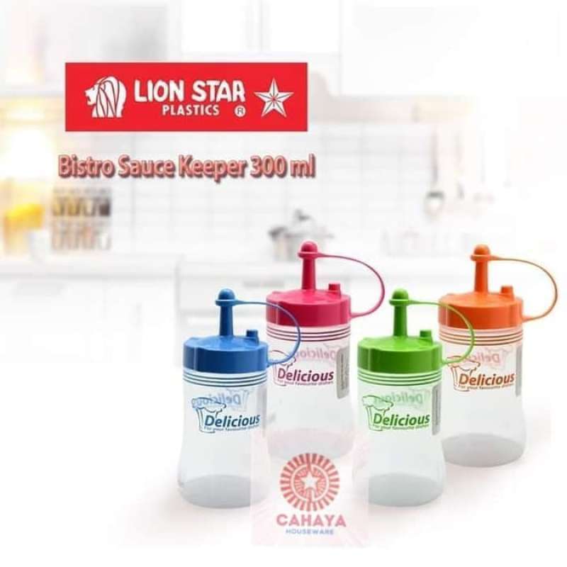 Jual Sauce Keeper Bistro + Ukuran Lion Star 300ML Botol Tempat Saos ...