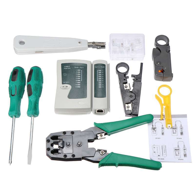 Jual 9 in 1 LAN Network Maintenance Tool Kits Cable Tester Crimper Wire ...