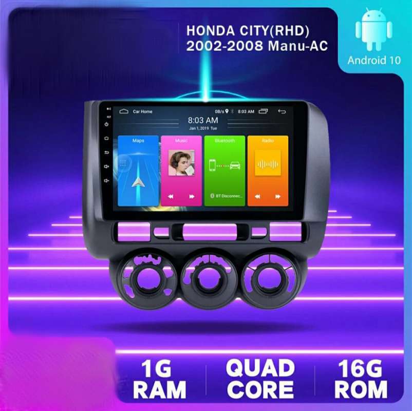 Jual Paket Headunit 9 Car Player Android 10.1 Honda Jazz di Seller ...