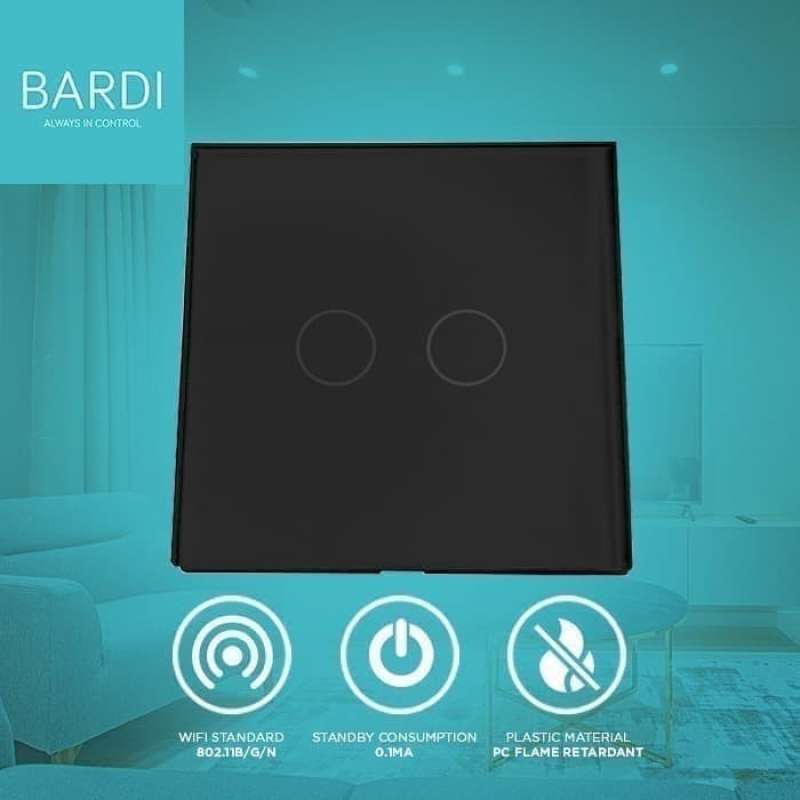 Jual Bardi Smart Wall Switch Eu 2 Gang - Black Di Seller Bardi Kupang ...