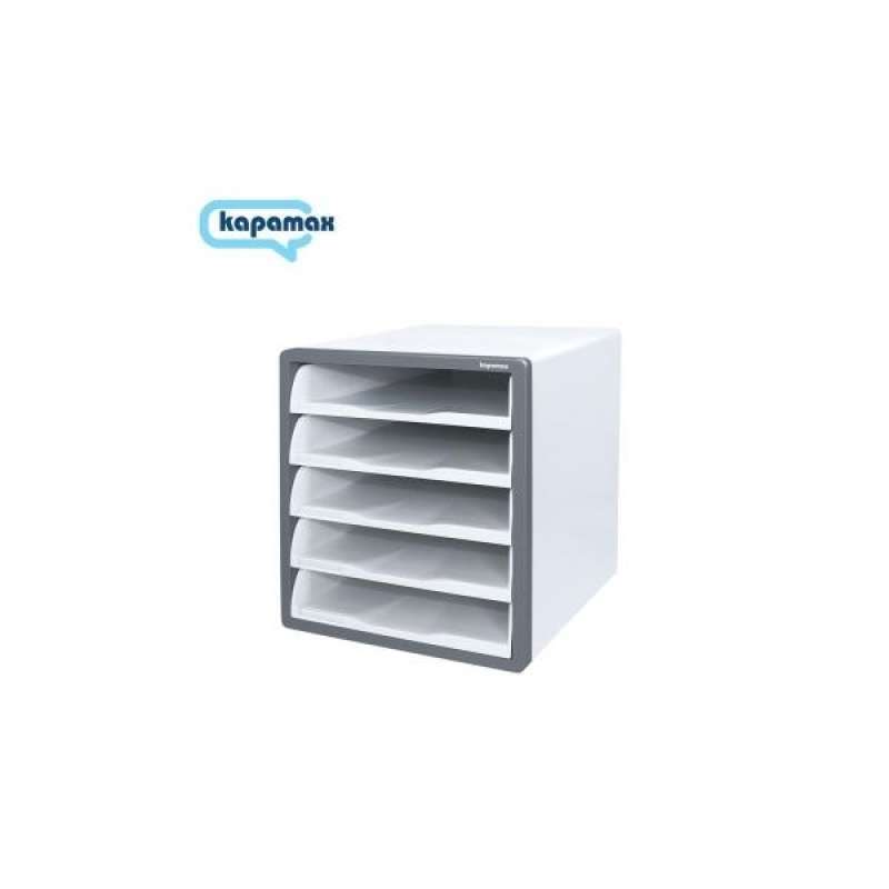 Promo (KAPAMAX)[KAPAMAX] 17500-DG Open File Cabinet 5 Layers Dark Gray ...