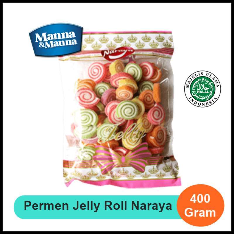 Promo Permen Jelly Roll Jeli Gulung Naraya Aneka Rasa Buah - 400 Gram ...