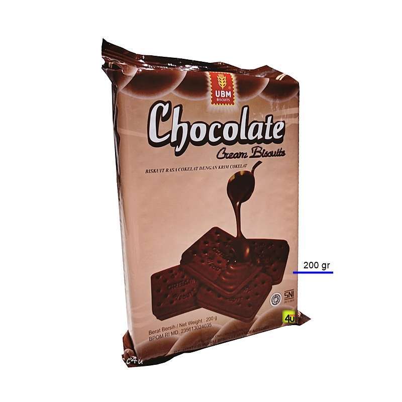 Promo UBM CHOCOLATE Cream Biscuits - Kemasan BESAR [200 gr] Diskon 7% ...