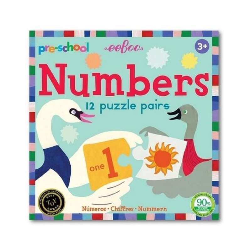 Jual eeBoo Preschool Memory Game - Preschool Numbers Puzzle Pairs ...