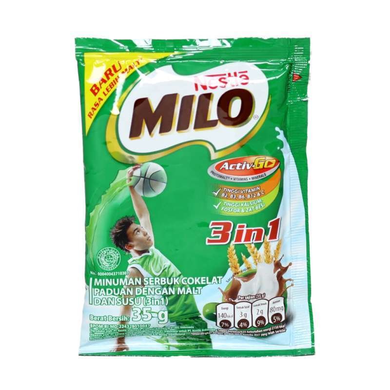 Jual Milo Active-Go 3in1 Sachet 35gr di Seller Dropezy - Cijantung ...