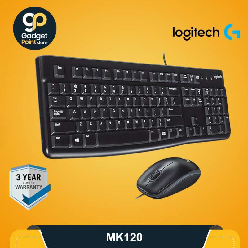Promo Keyboard Dan Mouse Combo Logitech Mk120 Diskon 14% Di Seller ...