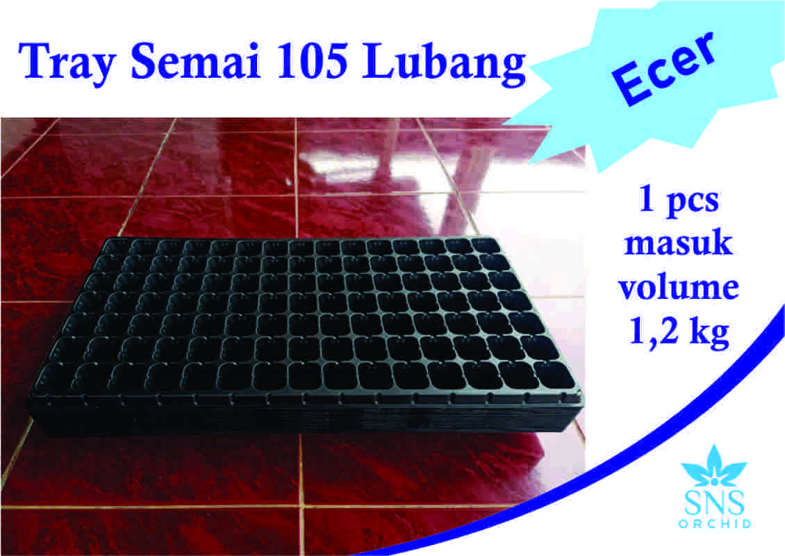 Jual Tray semai 105 lubang Biji Benih Bibit Anggrek buah sayur tanaman ...