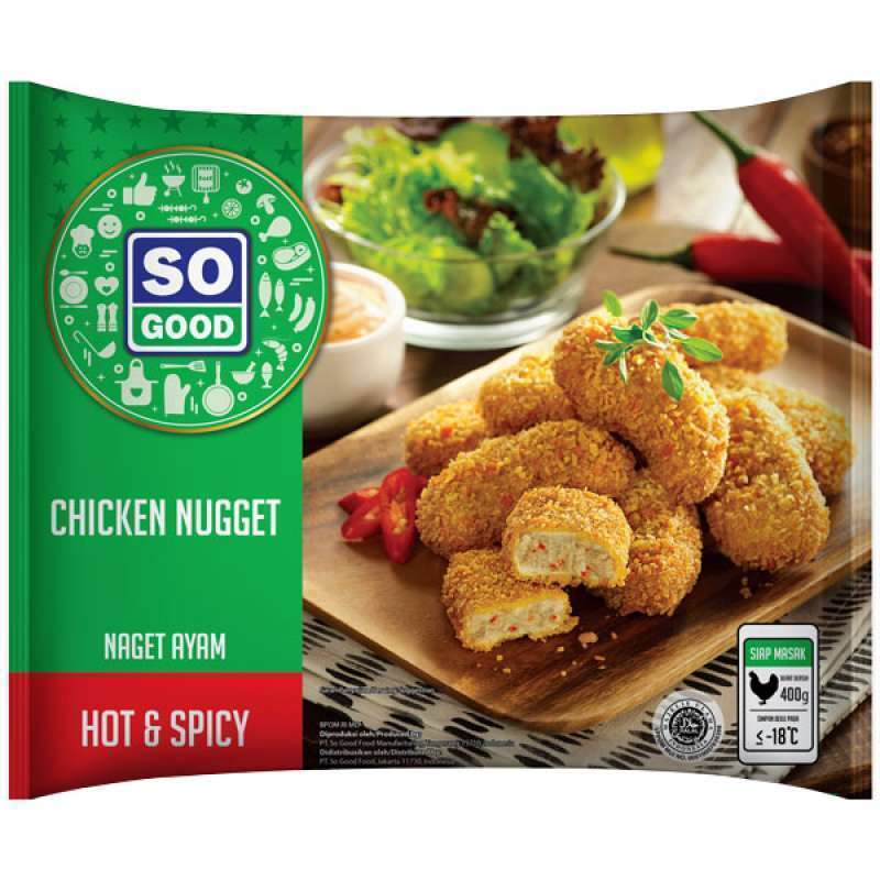 Jual So Good Fc Nugget Hot Spicy 400 G di Seller Foodmart Basco Padang ...