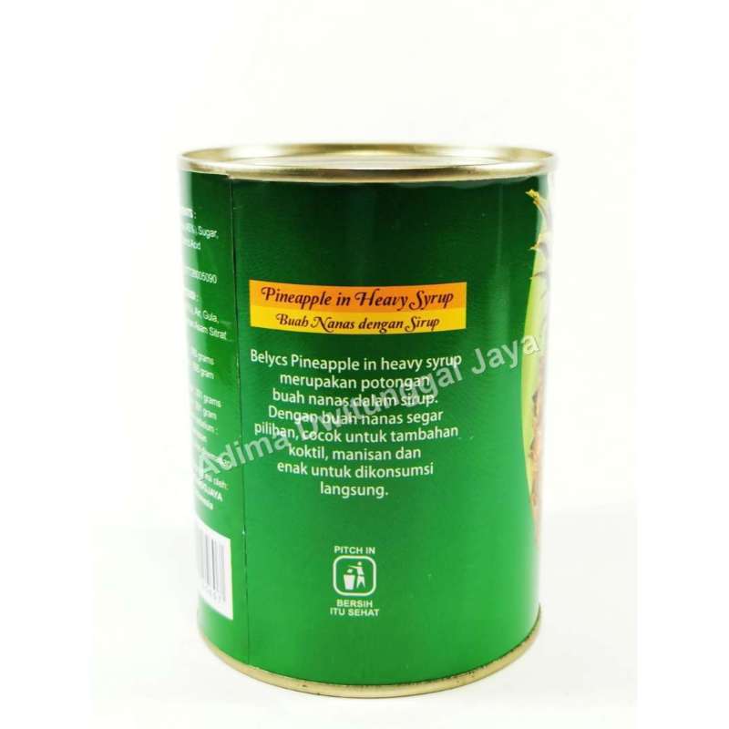 Jual Sliced Pineapple Belycs 565 gr / Buah kaleng / Buah Nanas Kaleng ...