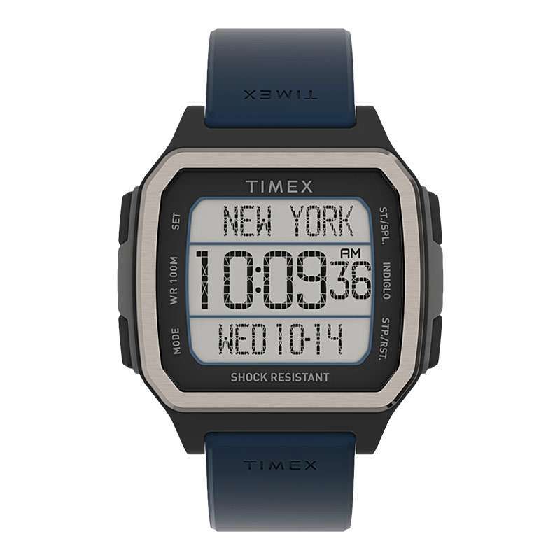 Promo Timex Command Urban TW5M28800 Digital Dial Blue Rubber Strap ...