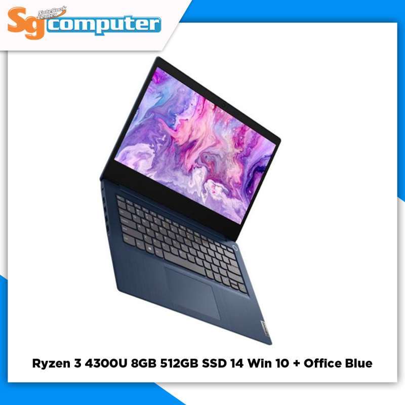 Jual LENOVO Ideapad Slim 3 IP3 GDID GCID RYZEN 3 3250U 4GB 256GB 14'' WIN10+OHS - Blue di Seller ...