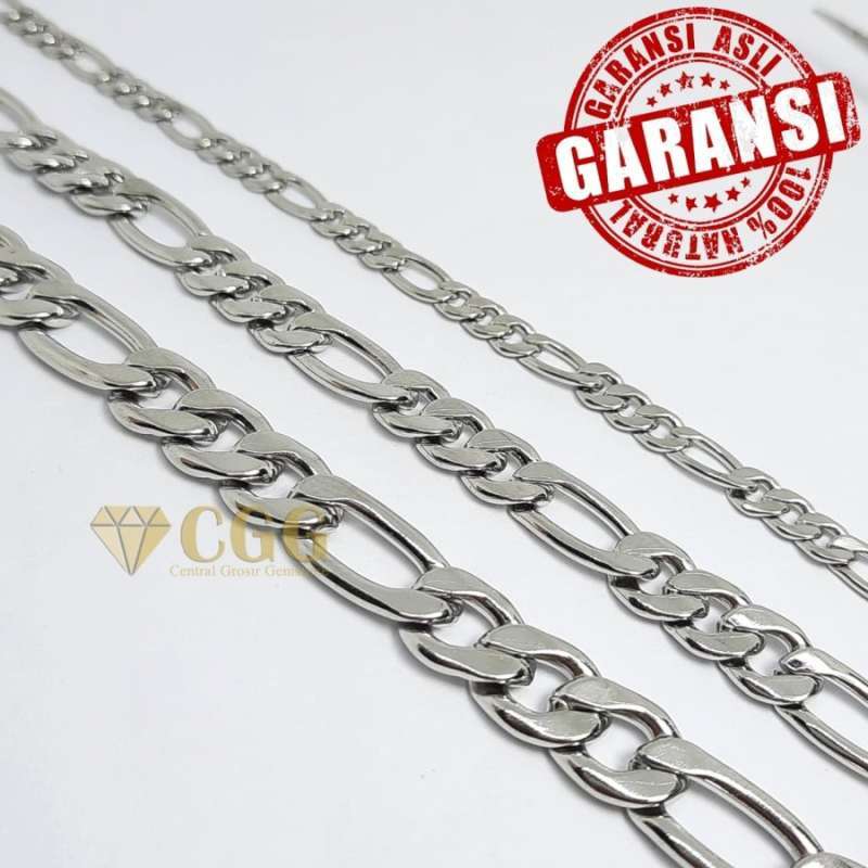 Jual Gelang Pria Titanium Silver Model Rantai Terbaru Di Seller ...
