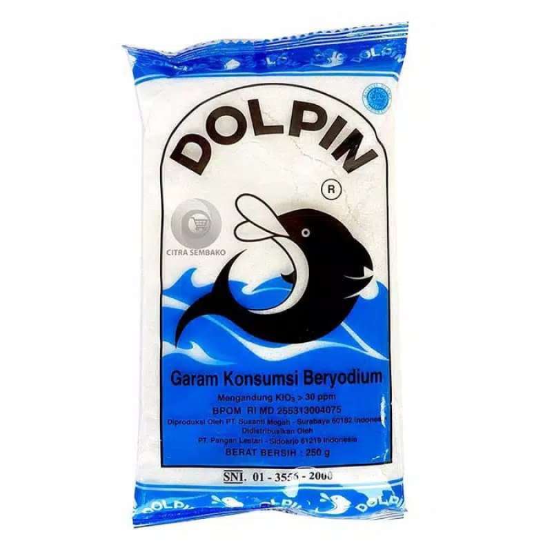 Jual 250 gr Garam Dolphin / Garam Konsumsi Beryodium / Garam Meja di ...