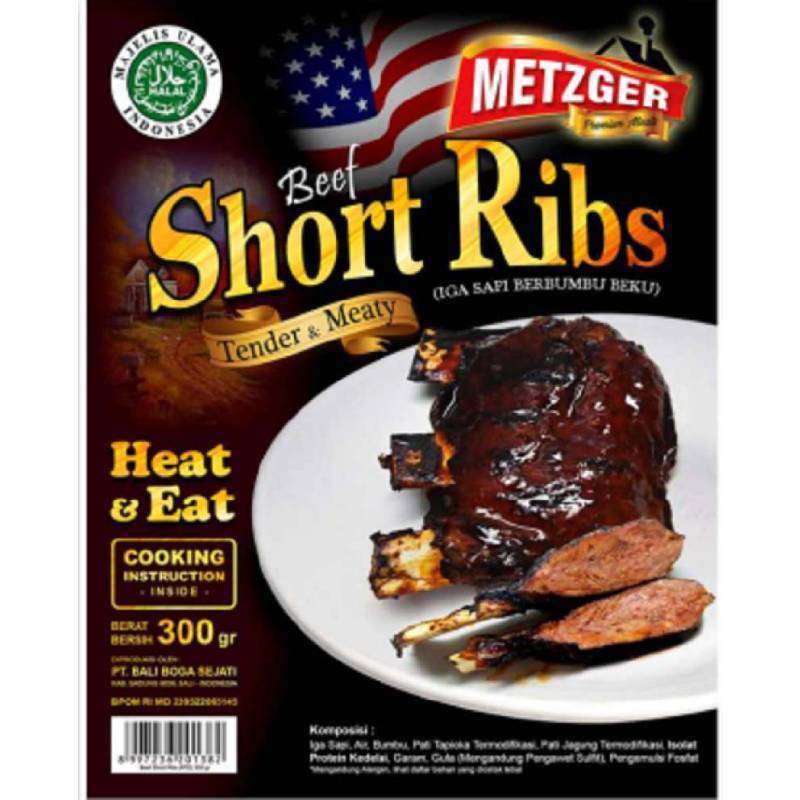 Jual METZGER DAGING IGA SAPI SHORT RIBS BEEF (HALAL) READY TO EAT di ...