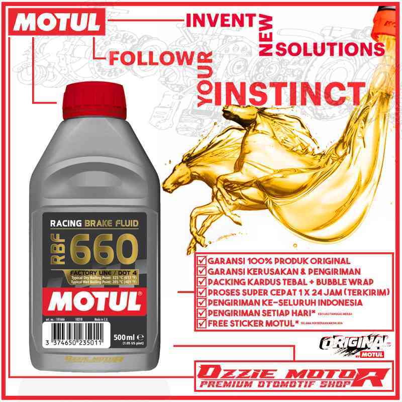 Promo Motul Dot Rbf 660 Brake Fluid Minyak Rem Oli Import [500 Ml ...