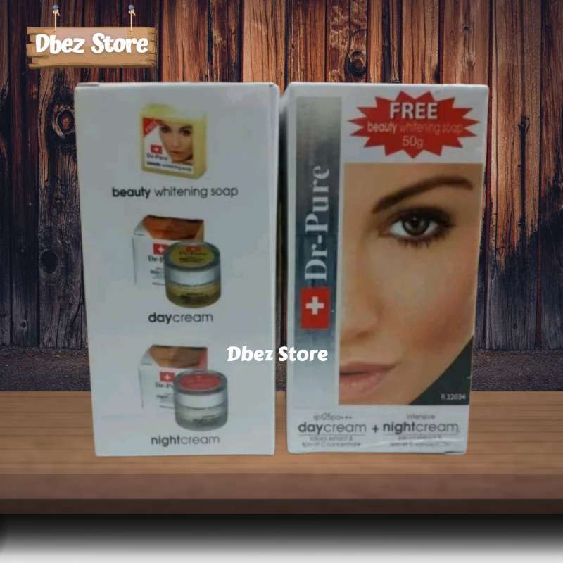 Jual Dr Pure Whitening Cream Set 3 in 1 di Seller Dbez Store - Susukan ...