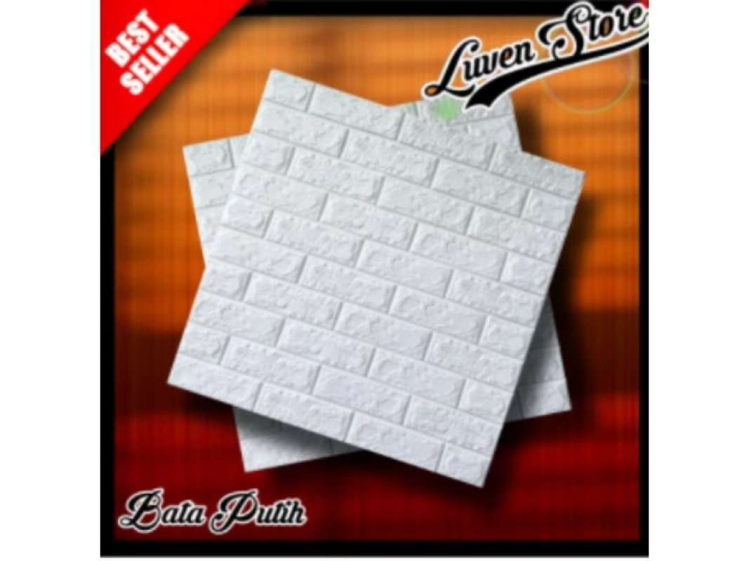 Jual Wallpaper 3D FOAM BRICK. Wall Sticker 3D Emboss Bata Putih di Seller Luven Store - Bintara ...