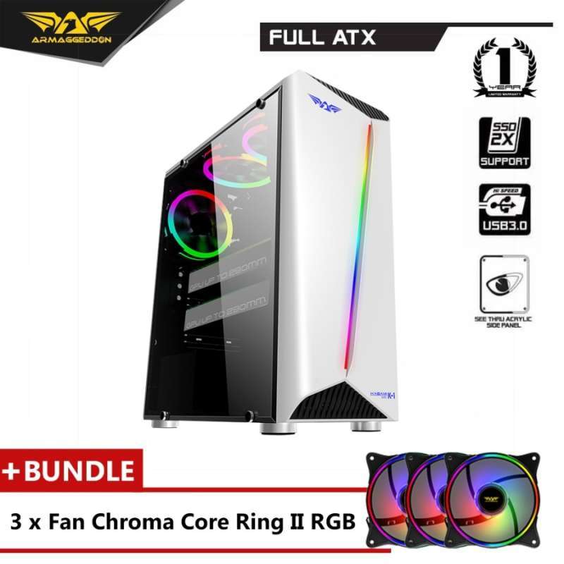 Jual Armaggeddon Casing PC Gaming Kagami K1 - RGB Excellent Gaming Case ...