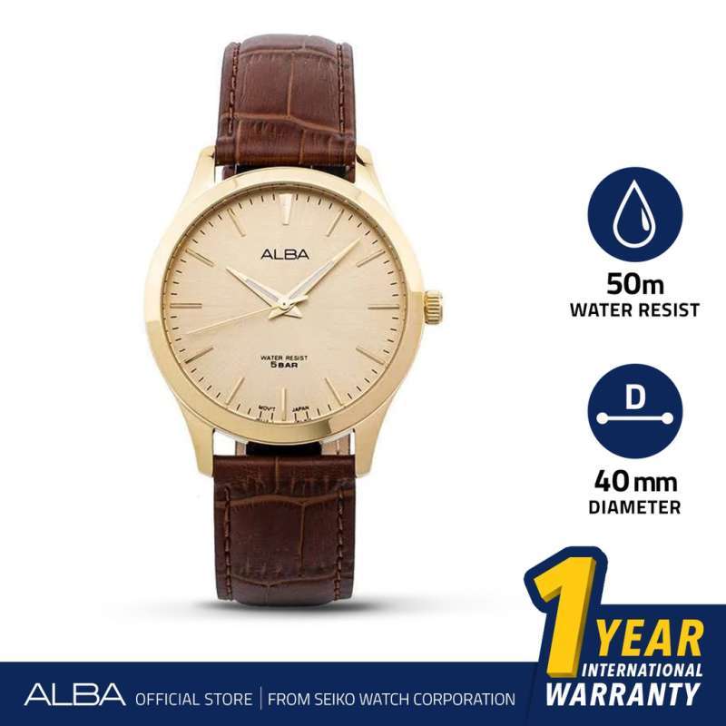 Jual Jam Tangan Pria Alba Prestige Quartz Leather ARSZ06 Original di ...