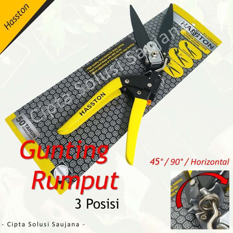 Promo GUNTING RUMPUT 3 POSISI HASSTON GUNTING TANAMAN TAMAN KEBUN ADJUSTABLE SHEARS GRASS CUTTER ...