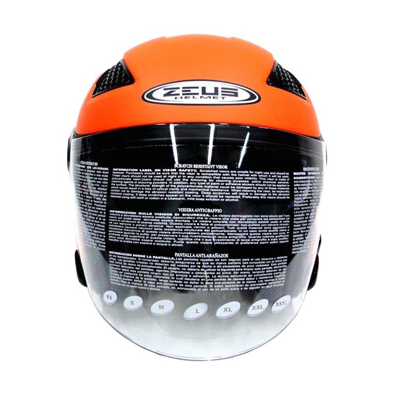 Jual Zeus ZS-610 Helm Half Face - Matt Orange di Seller Doctor Helm ...