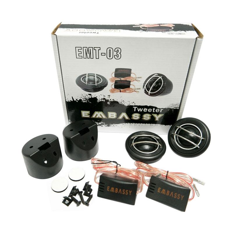 Jual Embassy EMT-03 Silk Dome Tweeter Mobil - Black di Seller Alif Auto ...