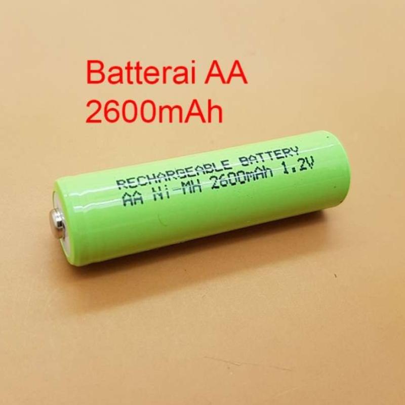 Promo Rechargeable Battery Aa Ni-mh 2600mah 1.2v / Batterai Charger ...