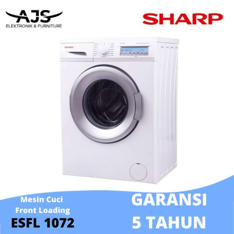 Jual MESIN CUCI FRONT LOADING SHARP ESFL 1072 7KG GARANSI di Seller AJS ...