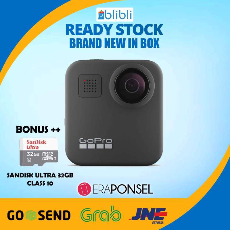 Jual GoPro Hero Max 360 Action Cam with MicroSD Ultra 32GB di Seller EraPonsel - Cideng, Kota ...