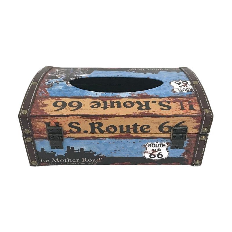 Jual TOKUNIKU Route 66 Vintage Design Tissue Box Tempat Tisu di Seller ...