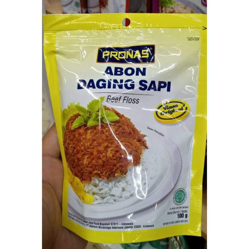 Jual Pronas Abon Daging Sapi 100gr Rasa Original di Seller Salsabila ...