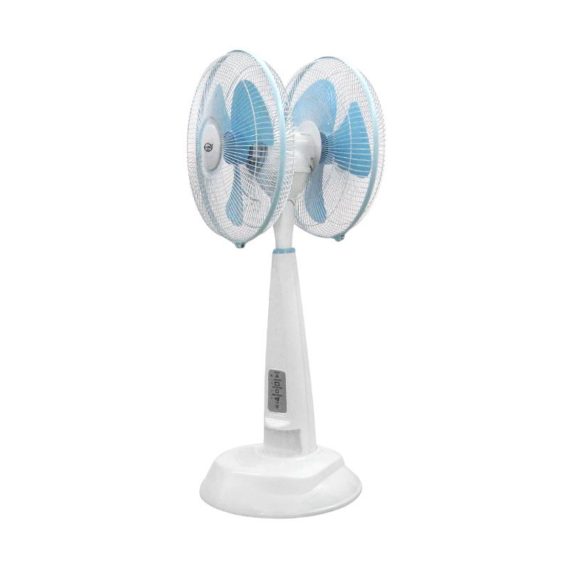 Jual CKE Imatsu Dual Heal Stand Fan With LED Light Kipas Angin Berdiri ...