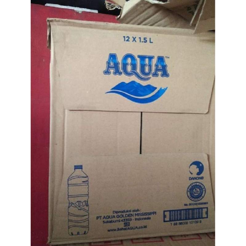 Jual Aqua Air Mineral 1,5 Liter Aqua Botol 1500ml Dus Karton Isi 12pcs Di Seller Baji Pamai ...