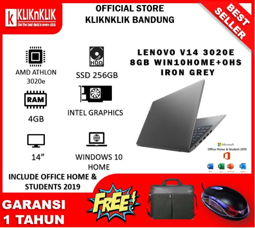 Jual Lenovo V14-athlon (amd Athlon 3020e | 4gb | 256gb Ssd | Radeon ...