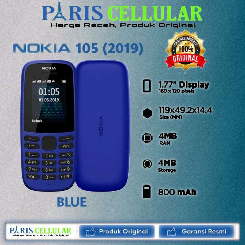 Promo Nokia 105 2019 Handphone Diskon 17% di Seller Paris Cellular - Kota Makassar, Sulawesi ...