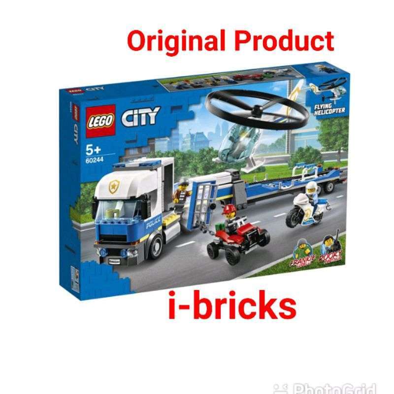 Promo Lego City 60244 Police Helicopter Transport Diskon 1% di Seller I ...