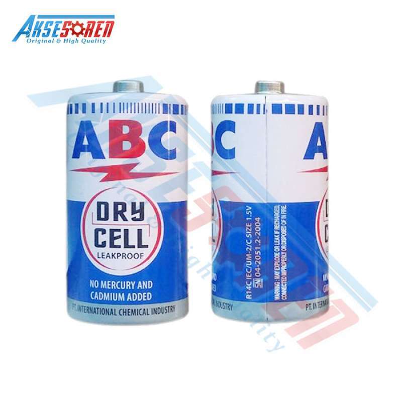 Jual [original] Abc Battery Size D Dry Cell [2 Pcs] / Baterai Abc Besar ...
