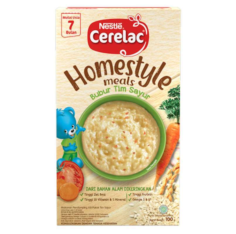 Jual Nestle Cerelac Homestyle Bubur Tim Sayur Box 100 g di Seller ...