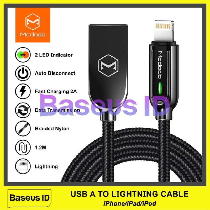 Jual Mcdodo CA-5261 Kabel Data Auto Disconnect Lightning iPhone Power ...