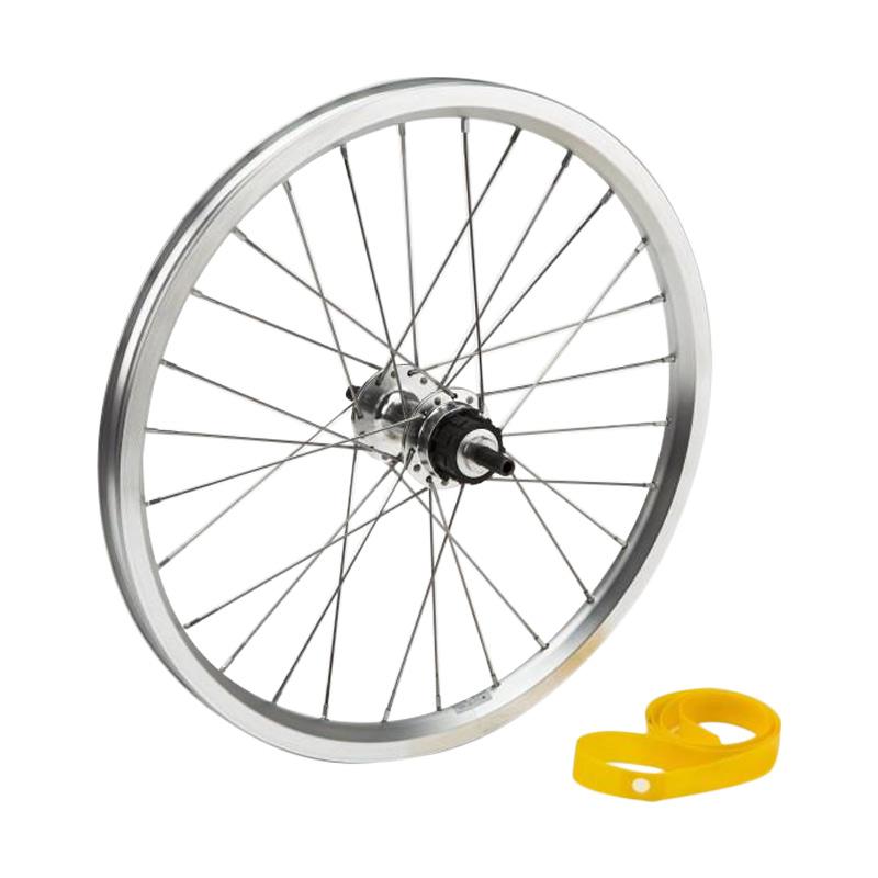 Jual Brompton Rear Wheel 2 Speed Roda Sepeda Brompton - Silver di ...