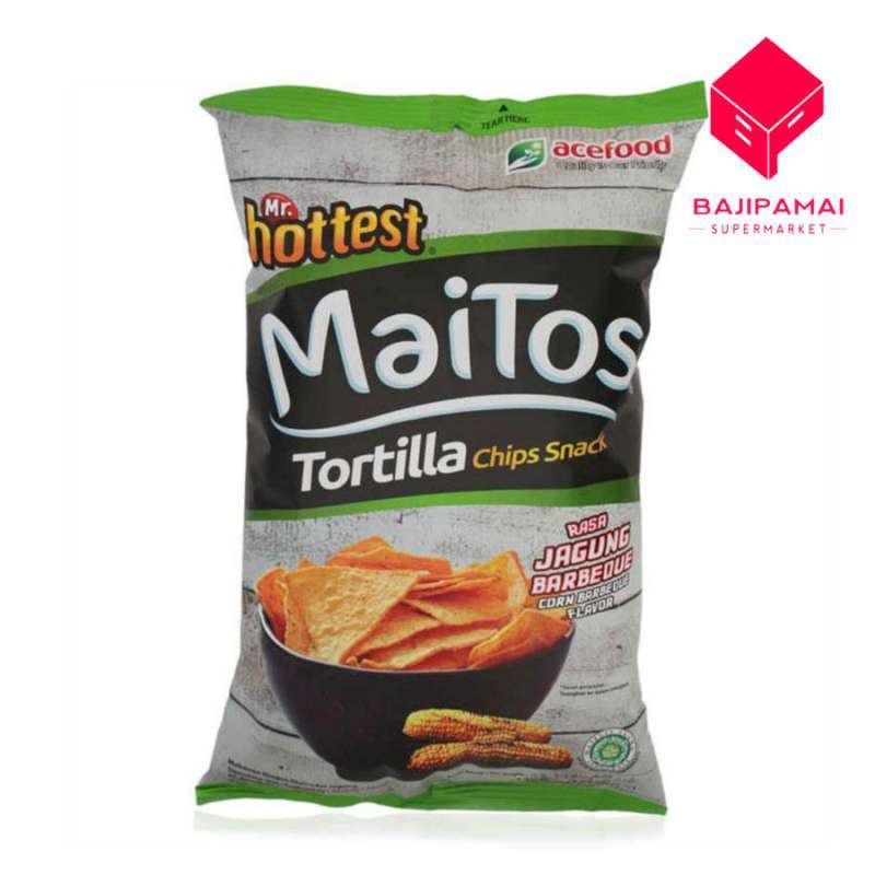 Jual Mr. Hottest Maitos Tortilla Chips 140g - Jagung Barbeque di Seller ...