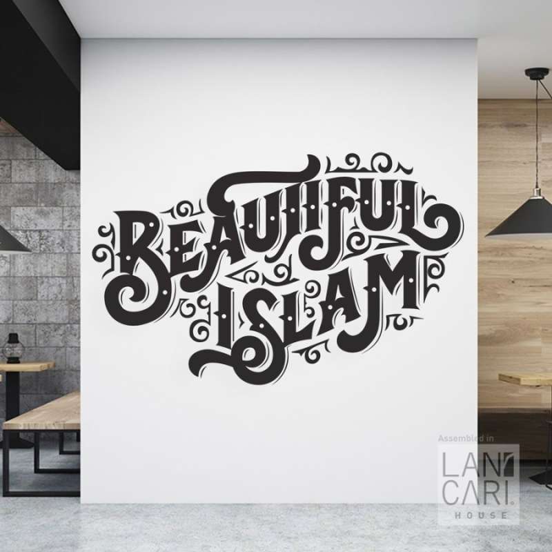 Jual Sticker Cutting Beautiful Islam Dekorasi Ruangan Sticker Kaca ...