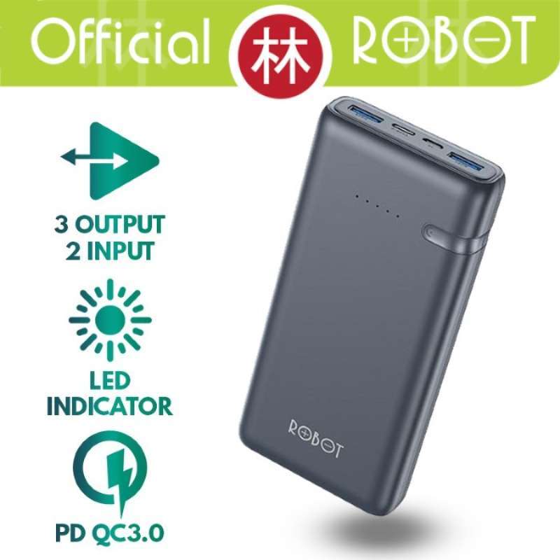 Promo Robot RT21 20000mAh 18W Two-Way Dual USB Quick Charger Powerbank ...