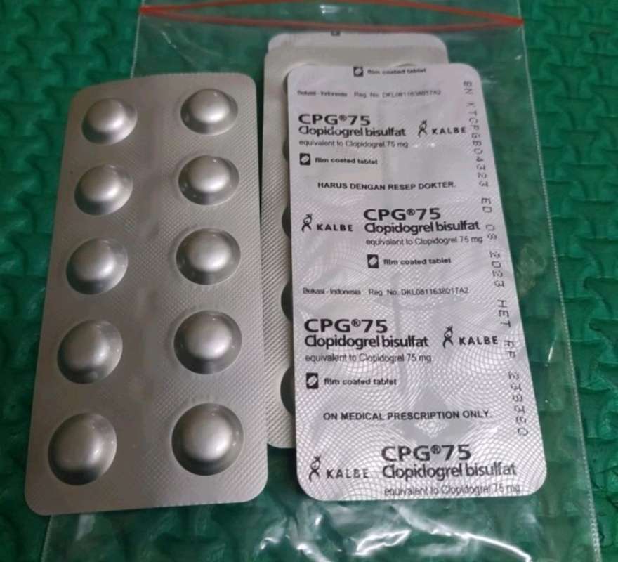 Jual Kalbe Cpg Tablet 75 Mg Obat Pengencer Darah [10 Tablet/Strip] di ...