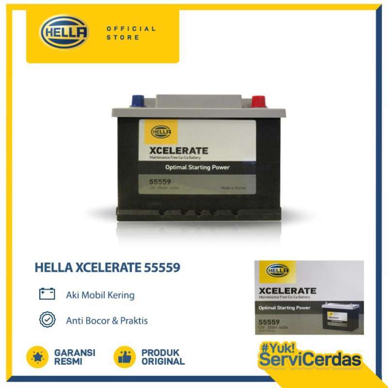 Jual Hella Xcelerate Mf 55559 Battery Aki Mobil Di Seller Hella ...